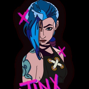 Sticker "jinx" | Arcane | League of Legends - Etsy Canada