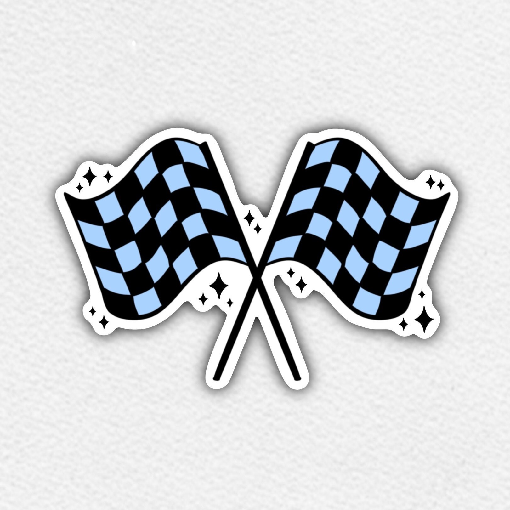 Sticker "checkered Flag" | Racing | Cars | Drive | Sparkles - Etsy