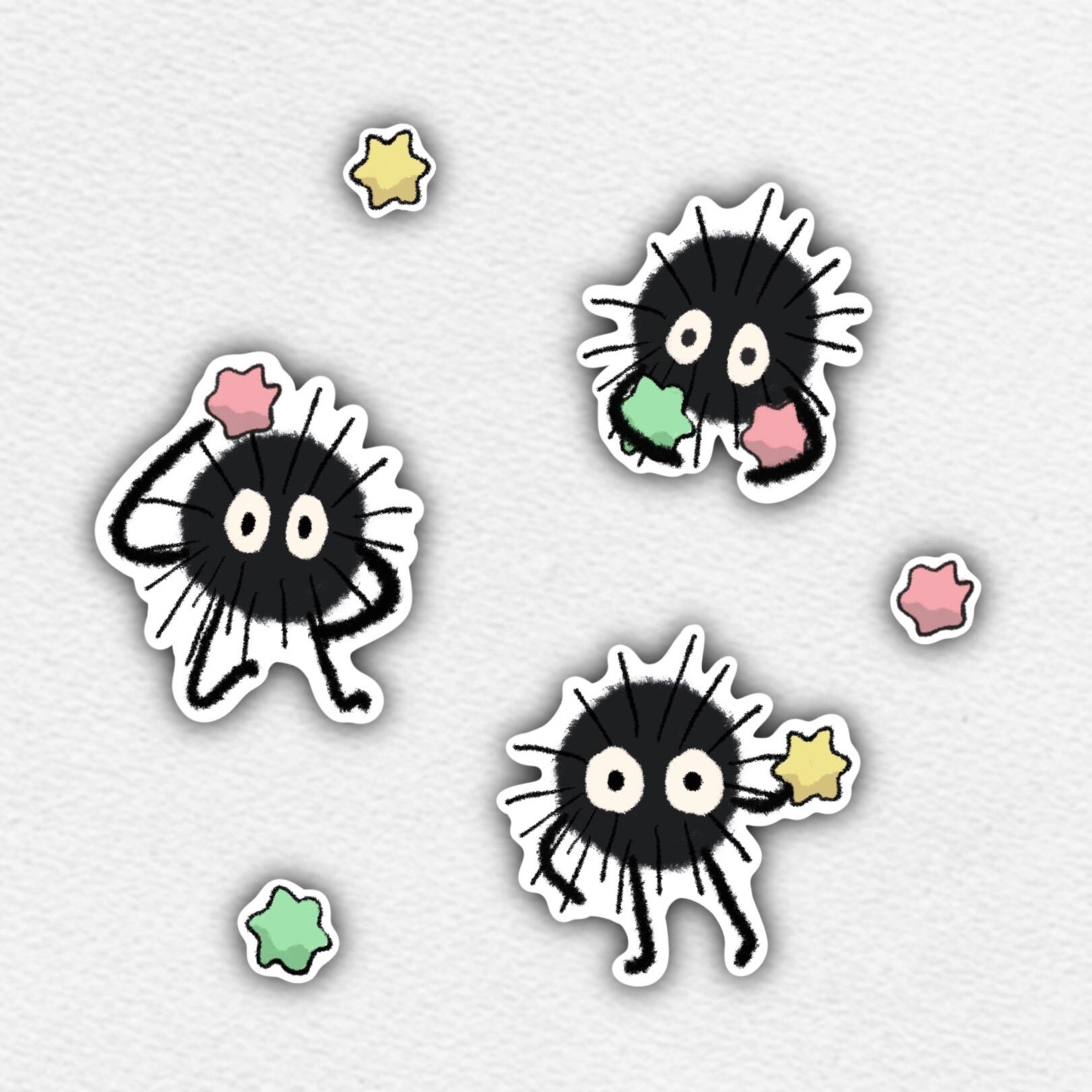 Sticker Pack soot Sprites Spirited Away Studio - Etsy Canada
