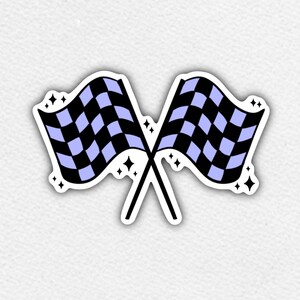 Sticker "checkered Flag" | Racing | Cars | Drive | Sparkles - Etsy