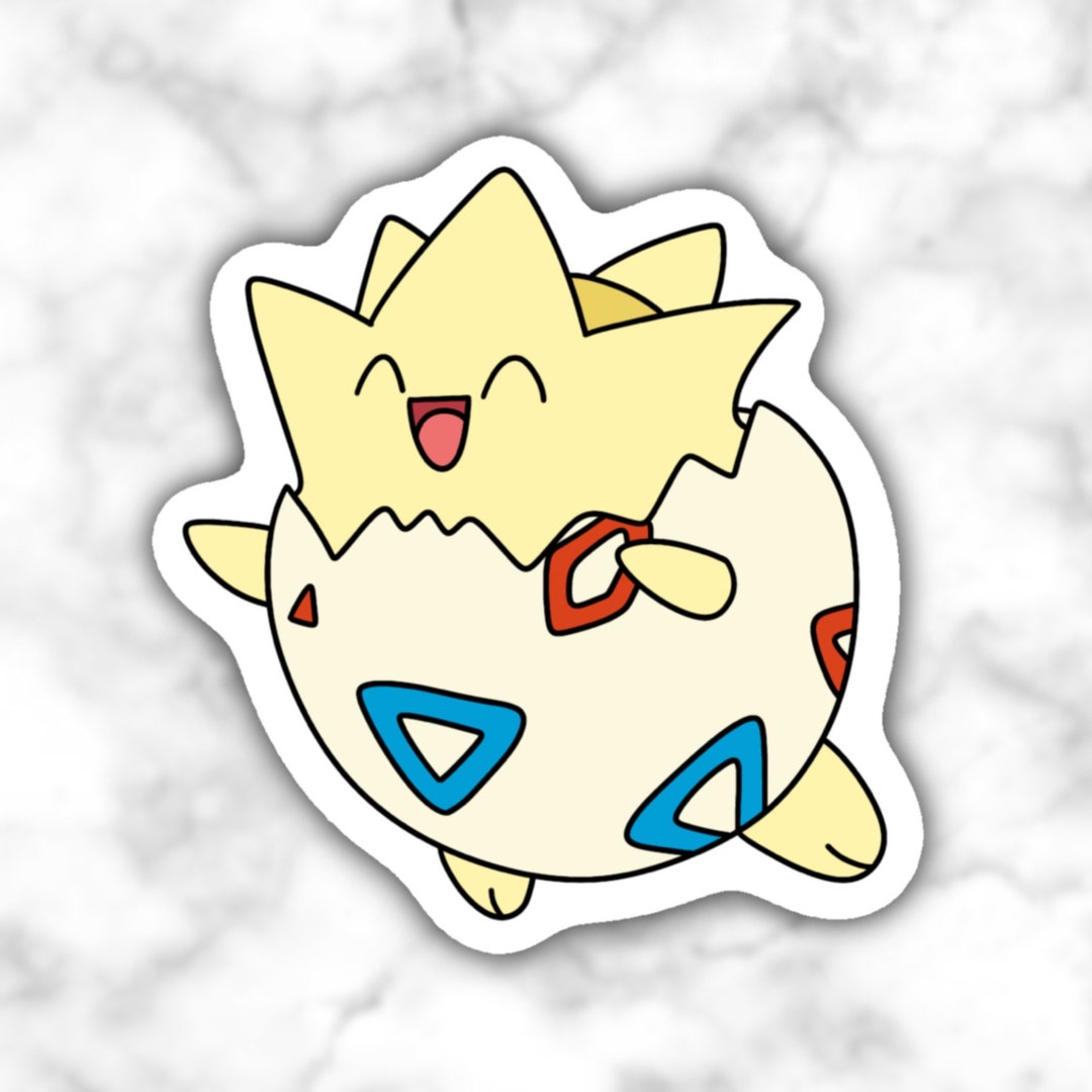 Sticker togepi Pokemon Cute Kawaii Pocket Monster - Etsy