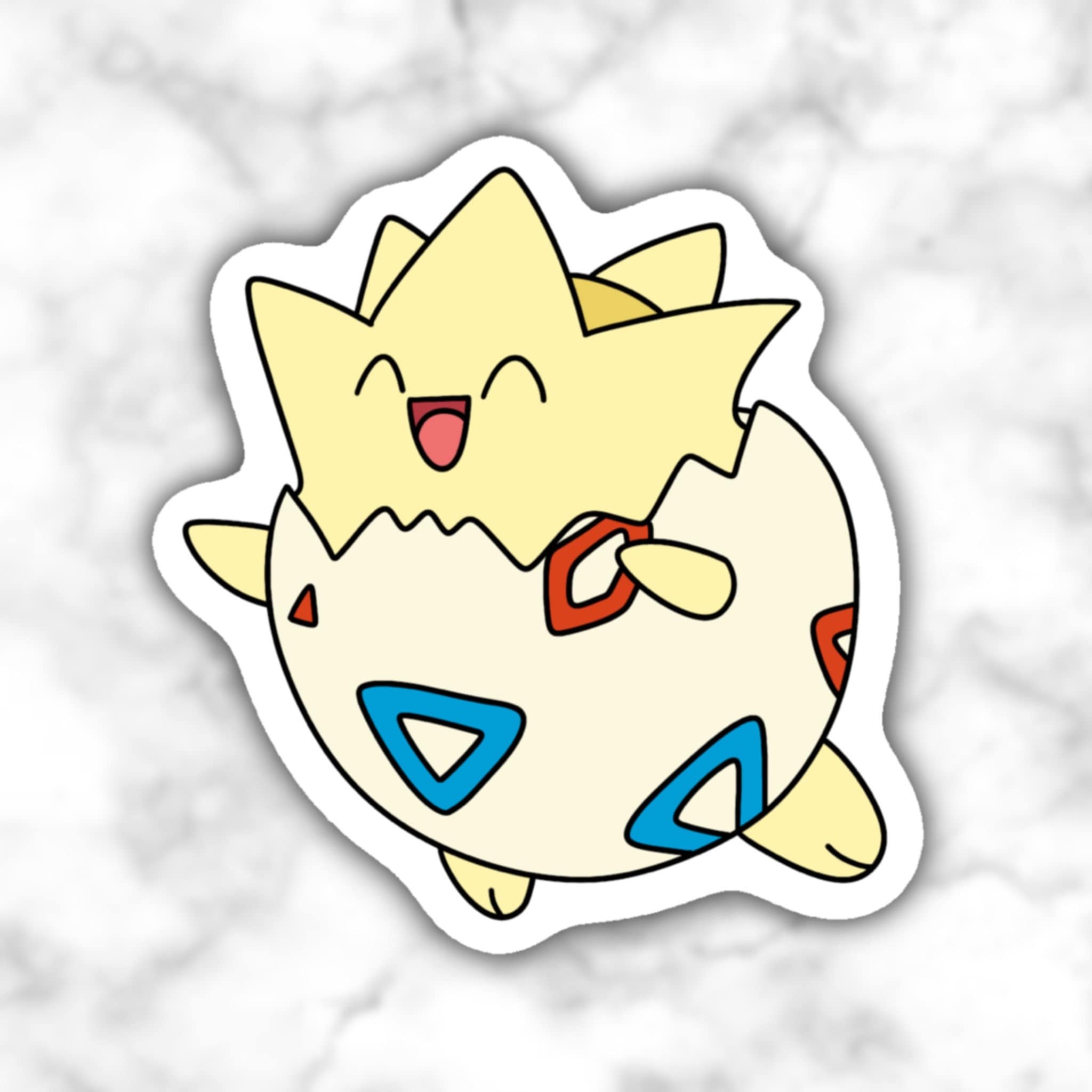 Sticker togepi Pokemon Cute Kawaii Pocket - Etsy