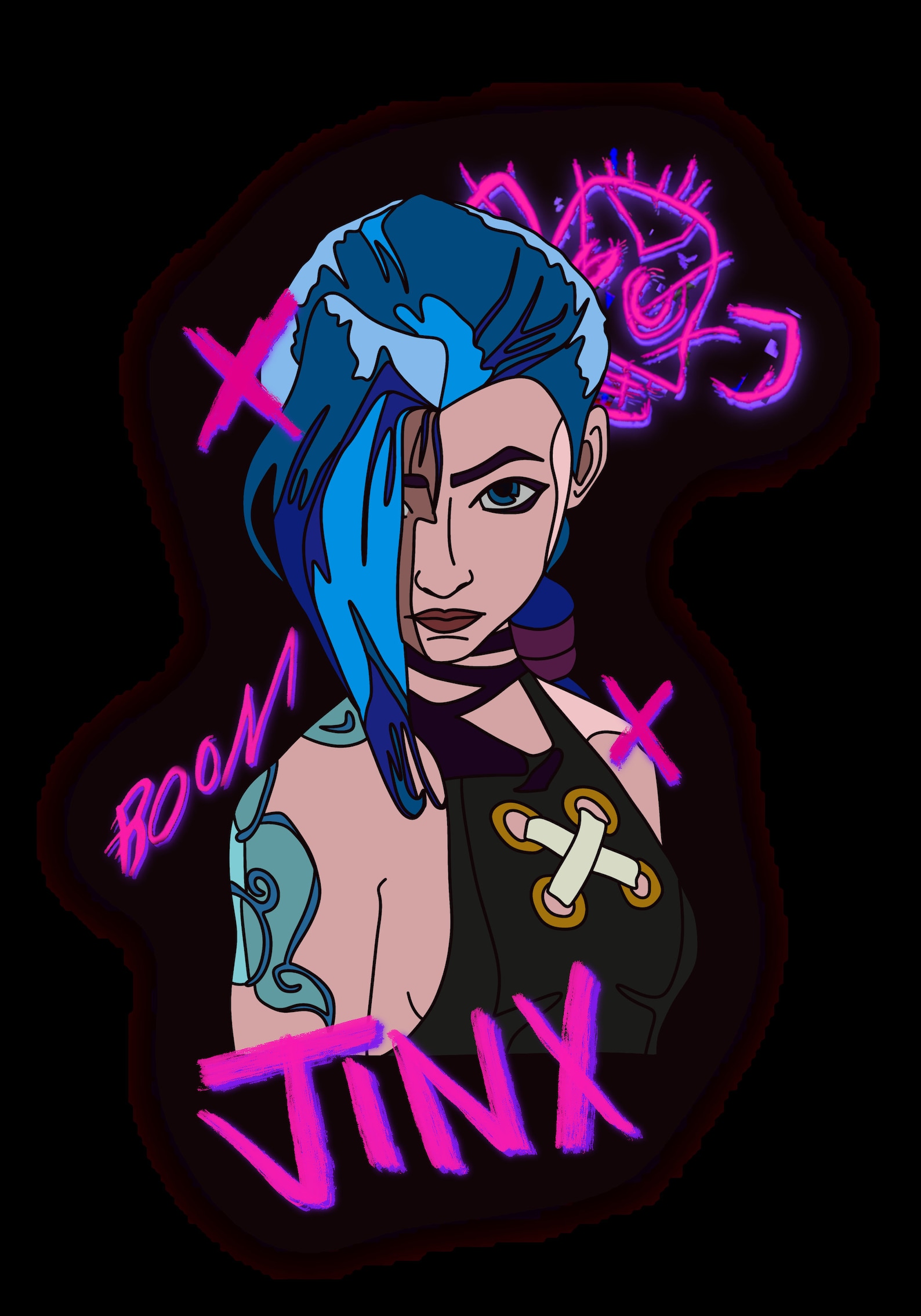 Sticker "jinx" | Arcane | League of Legends - Etsy Canada