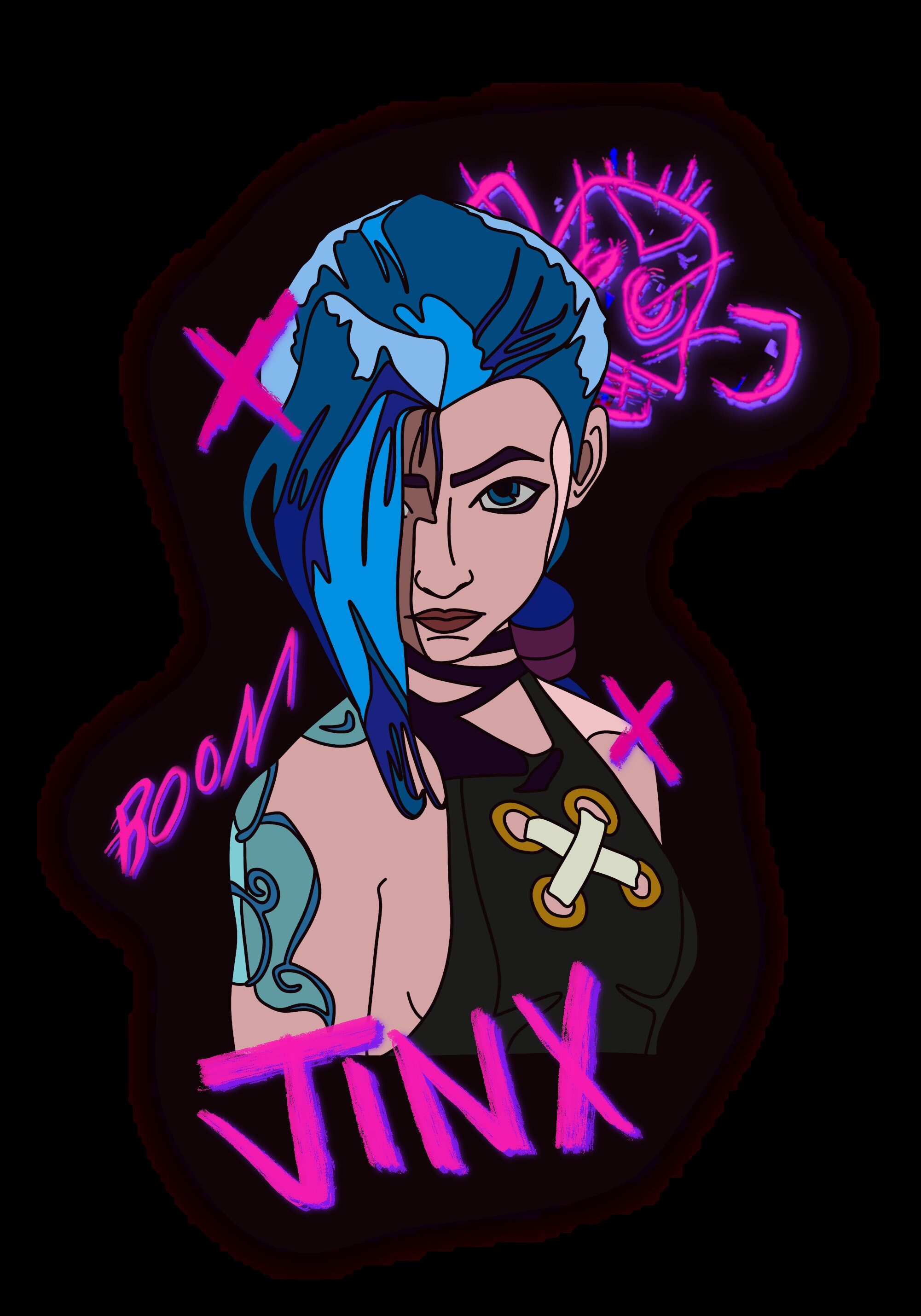 Sticker jinx Arcane League of Legends - Etsy Canada