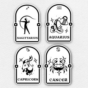 Sticker "zodiac Astrology Arch" | Aries | Taurus | Gemini | Leo | Virgo ...