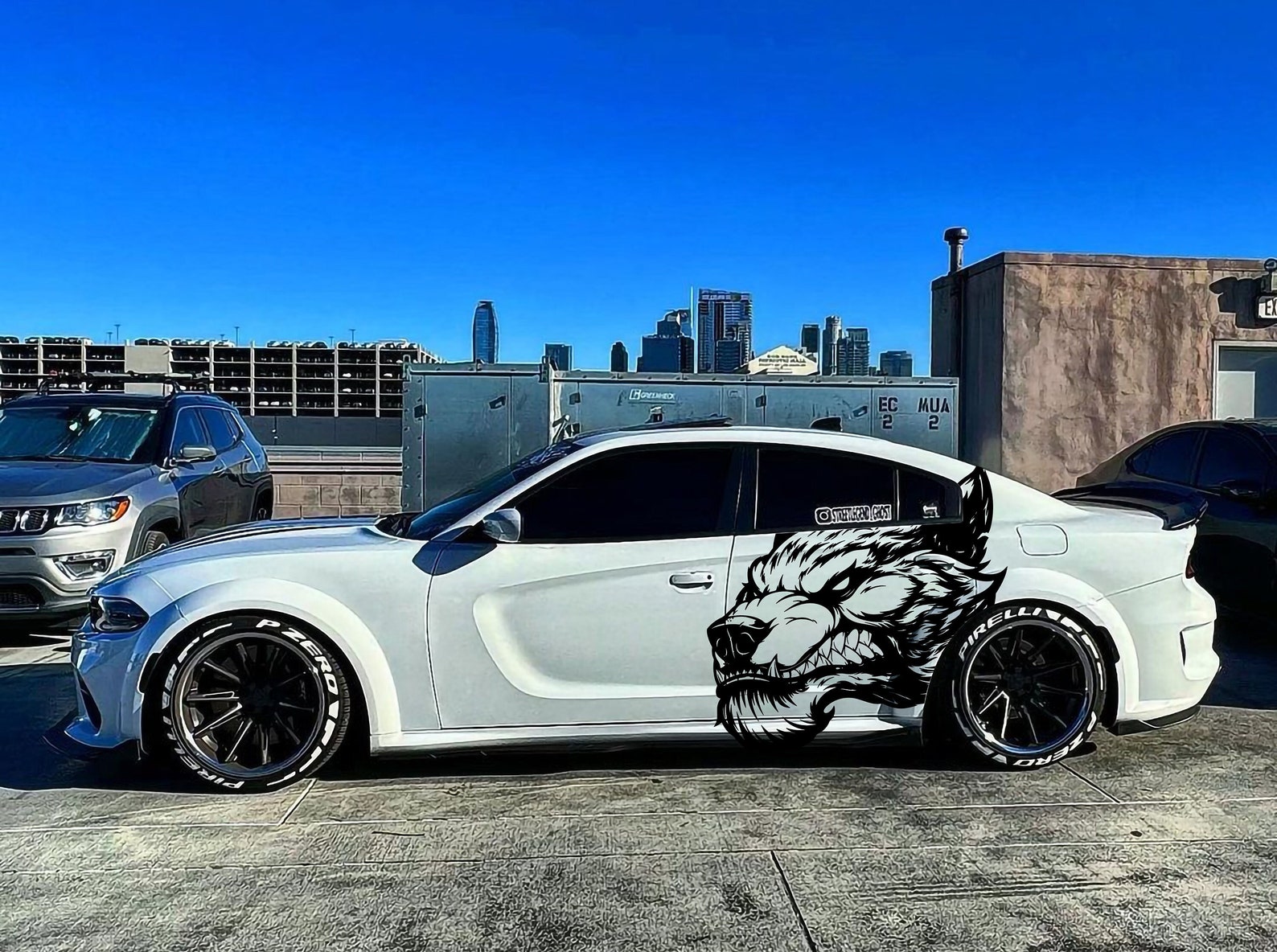 Wolf Coyote Wolve Mean Aggressive Wrap Design Decal 3m Air Release ...