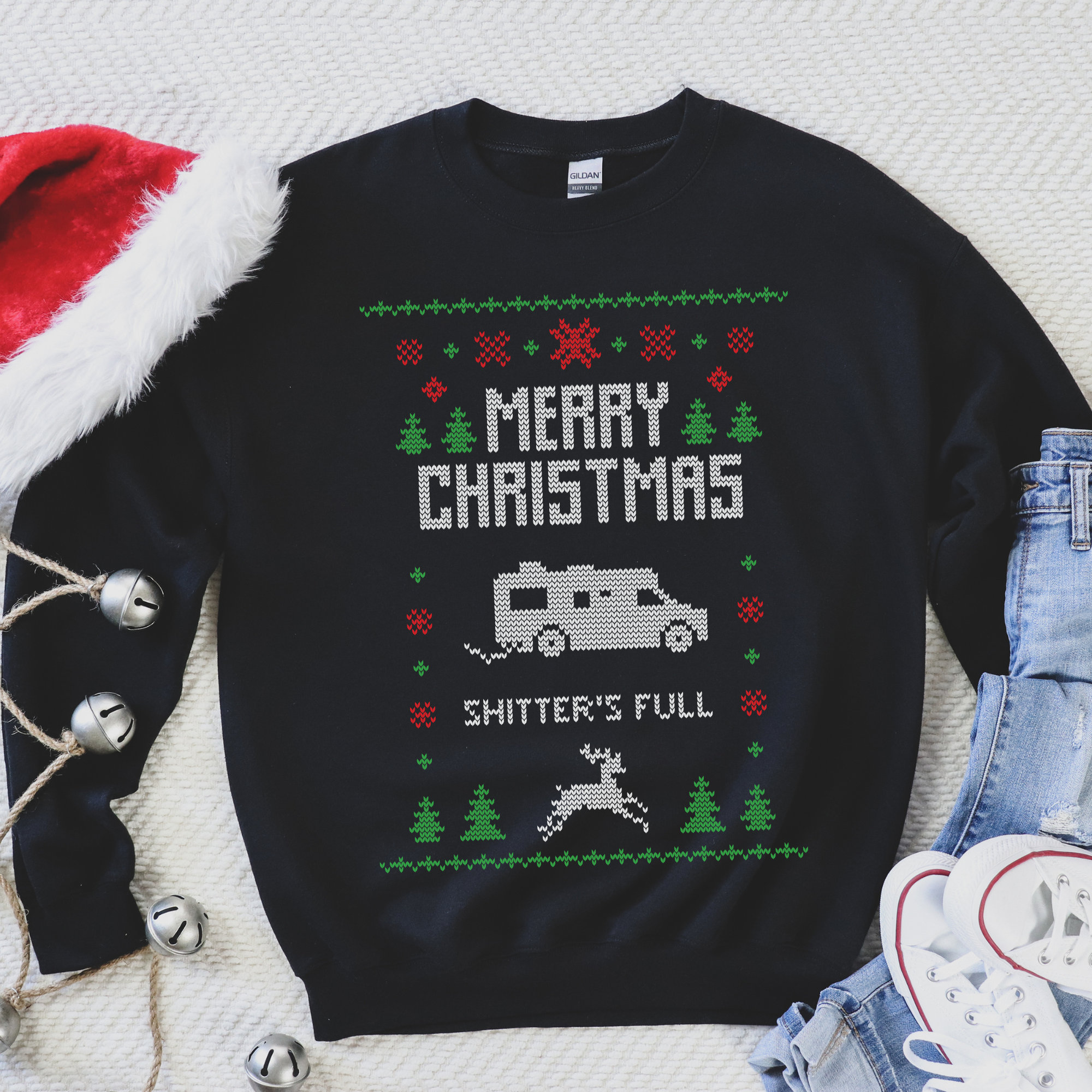 Joyeux Noël Shitters Full Family Vacation Ugly Christmas Sweater Shirt ...