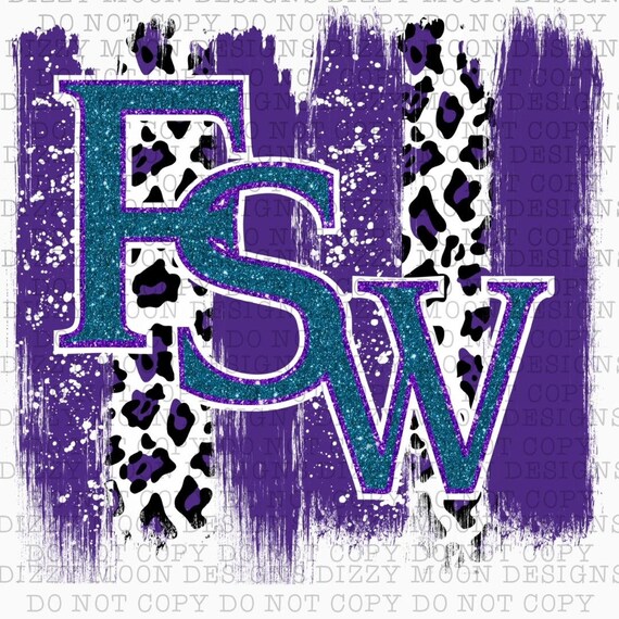 FSW Sports Football School Png Digital Download - Etsy