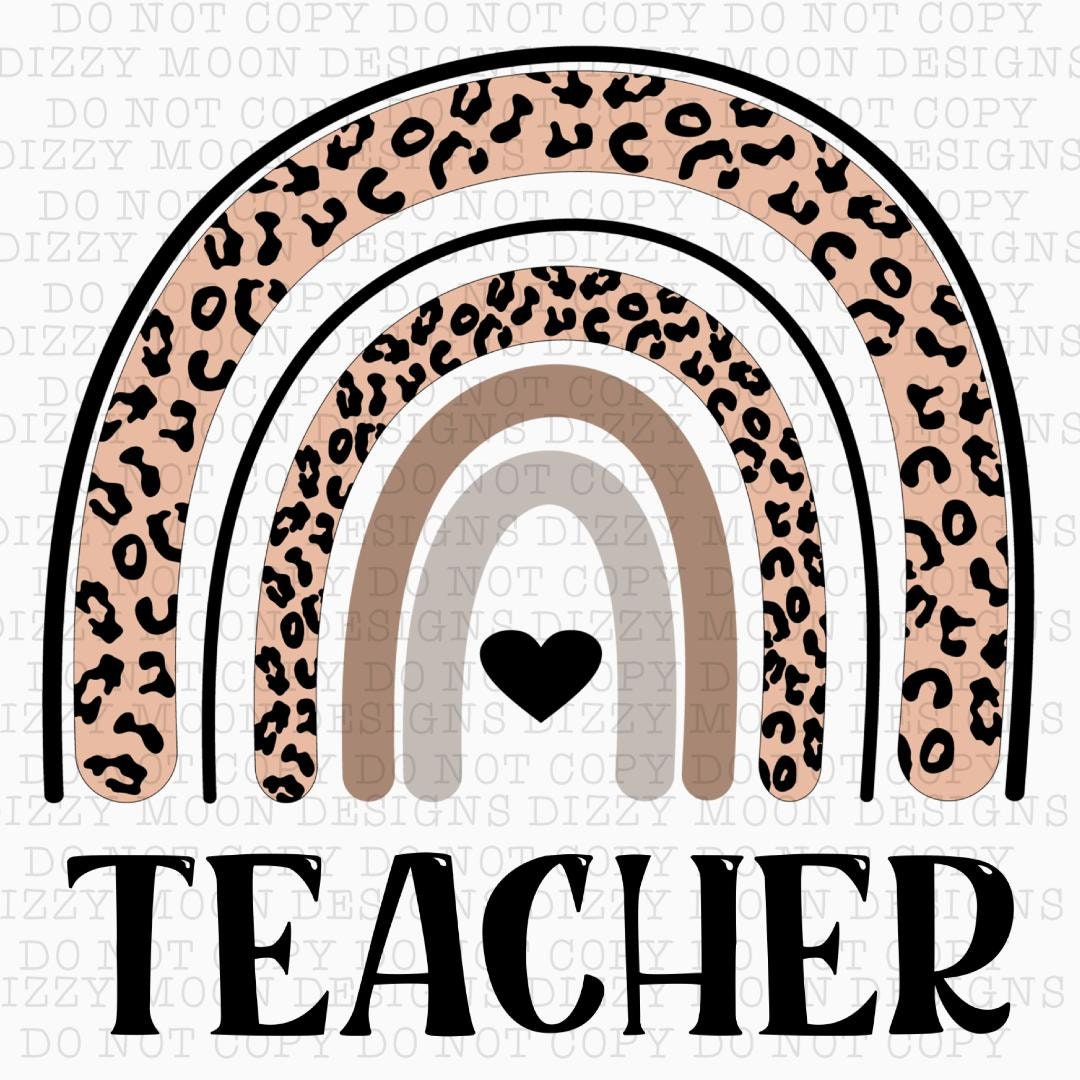 Teacher Rainbow | School | Png | Digital Download | Sublimation ...