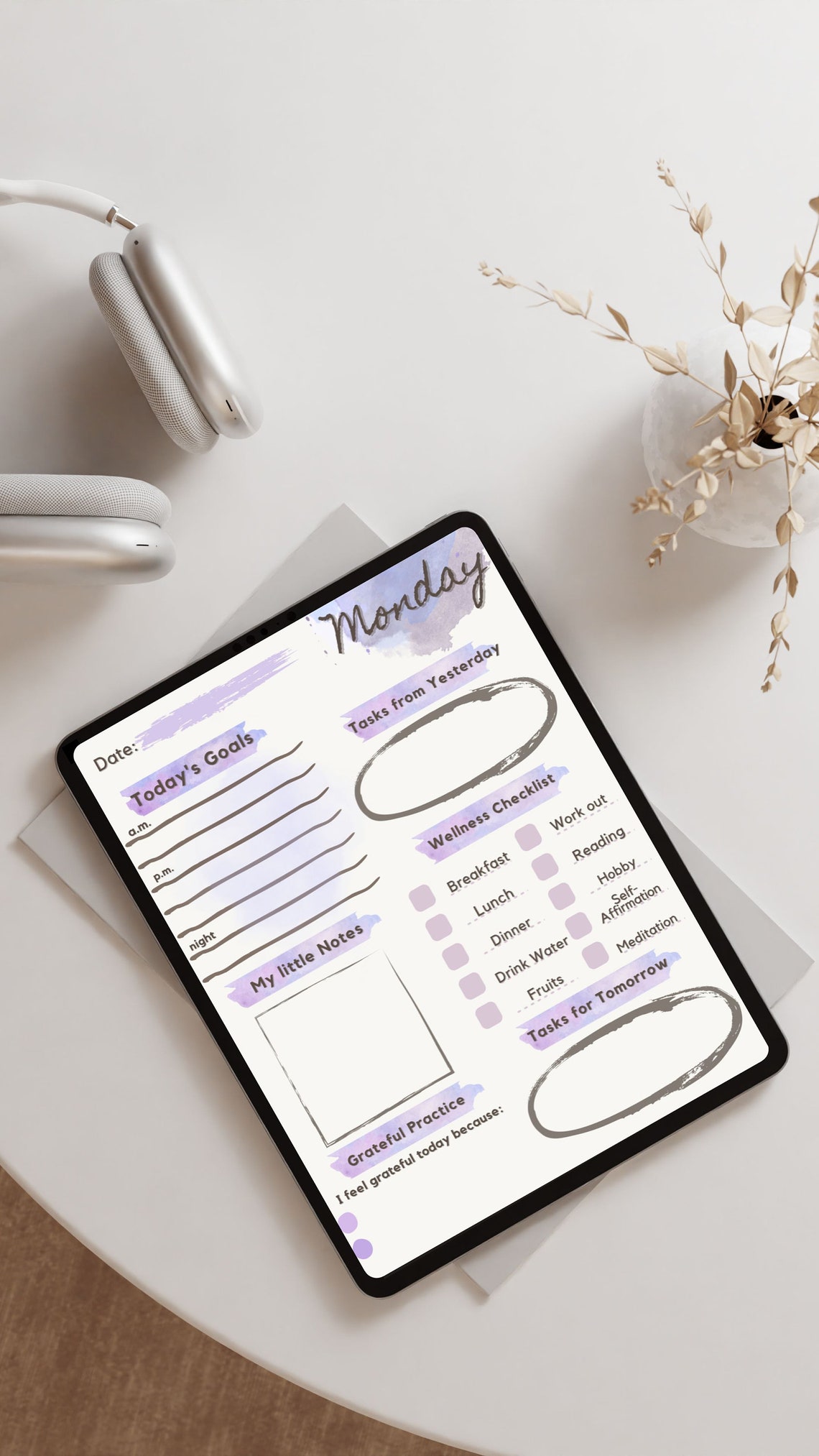 Editable Printable Planner Bundle Daily Planner Weekly Planner Monthly ...