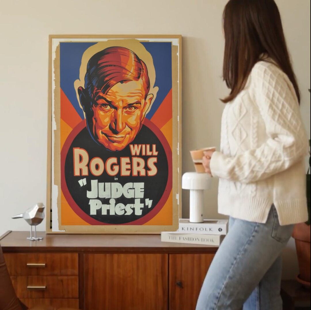 Judge Priest Vintage Movie Poster Classic Film Art Print Retro Wall ...