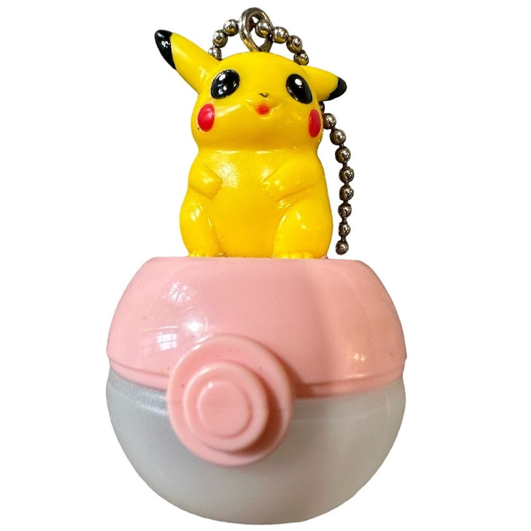 Vintage Pokemon Pikachu Bubble Keychain Figure - Etsy