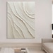 White Beige Abstract Wall Art White Beige 3D Textured Art - Etsy