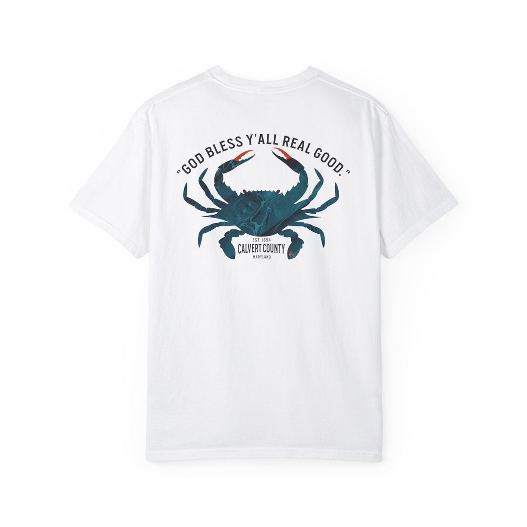 Calvert Blue Crab - God Bless Ya'll Real Good - Etsy