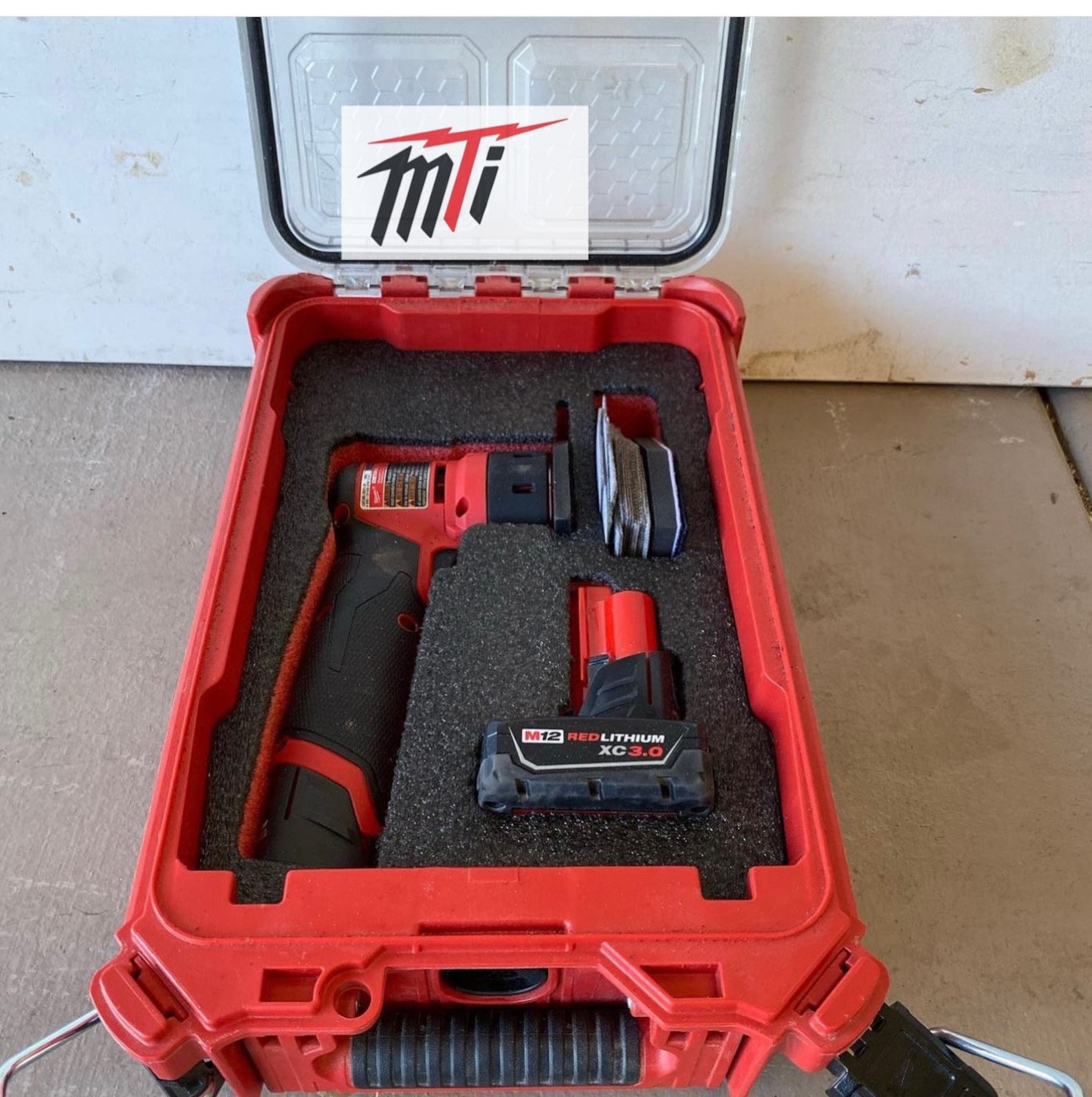Milwaukee Packout M12 Detail Sander Kaizen Foam Insert-no - Etsy
