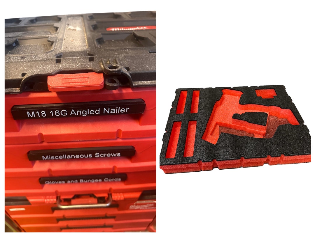 Milwaukee Packout Kaizen Foam Insert for M18 16 Gauge Finish Nailer no ...