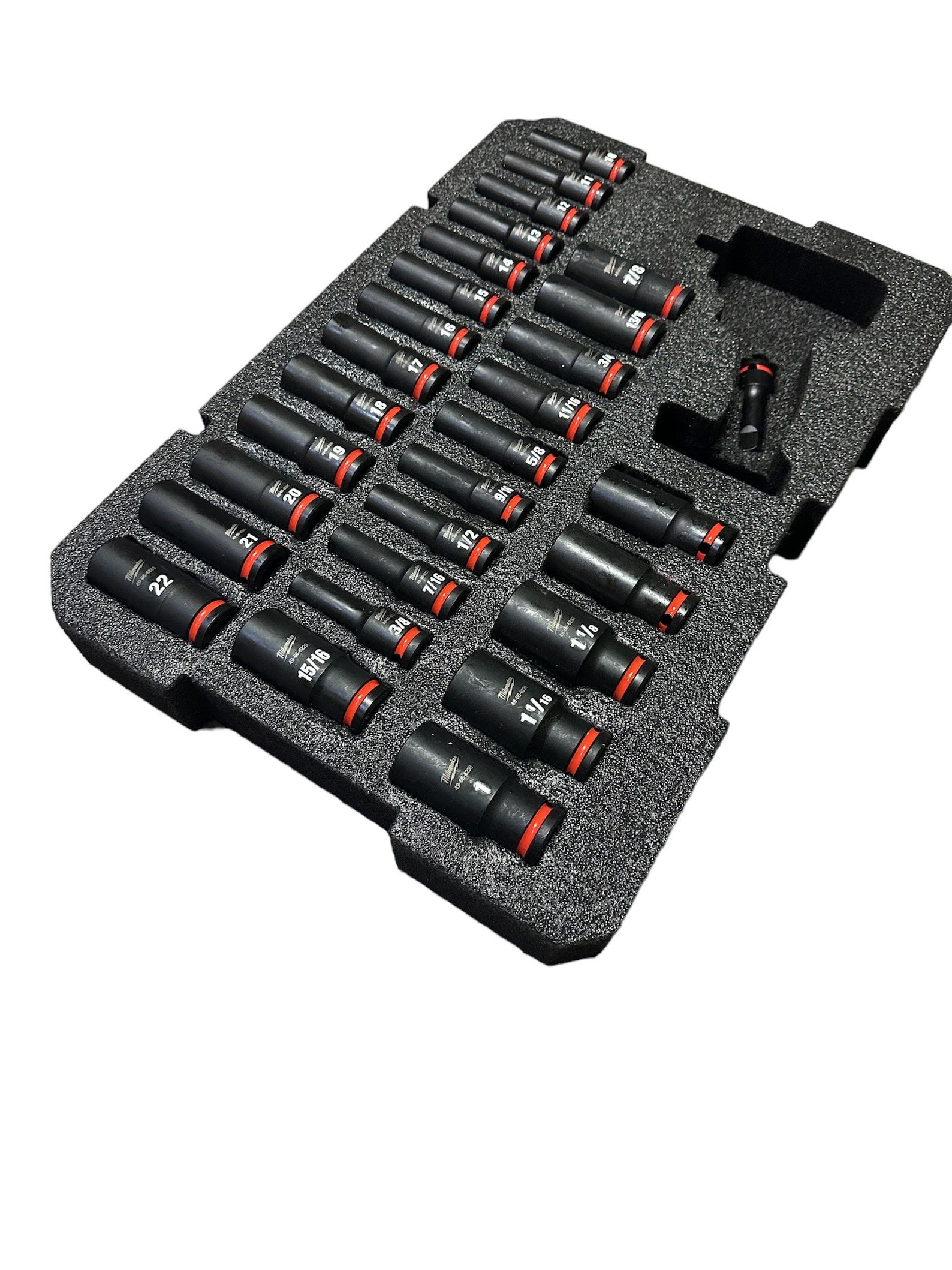 Milwaukee Packout 8424 1/2 Socket Set Kaizen Foam Insert for M18 Impact ...