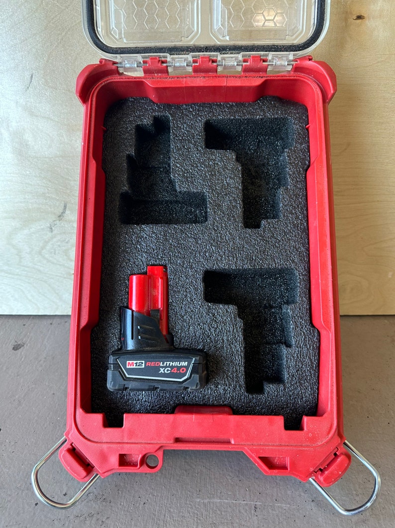 Milwaukee Packout M12 Battery Storage Kaizen Foam Insert-no - Etsy