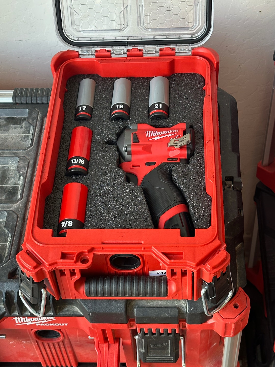 Milwaukee Packout Kaizen Foam Insert for M12 Stubby and Lug Socket Set ...