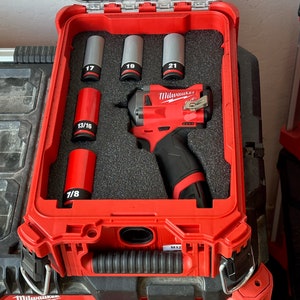 Milwaukee Packout Kaizen Foam Insert for M12 Stubby and Lug Socket Set ...