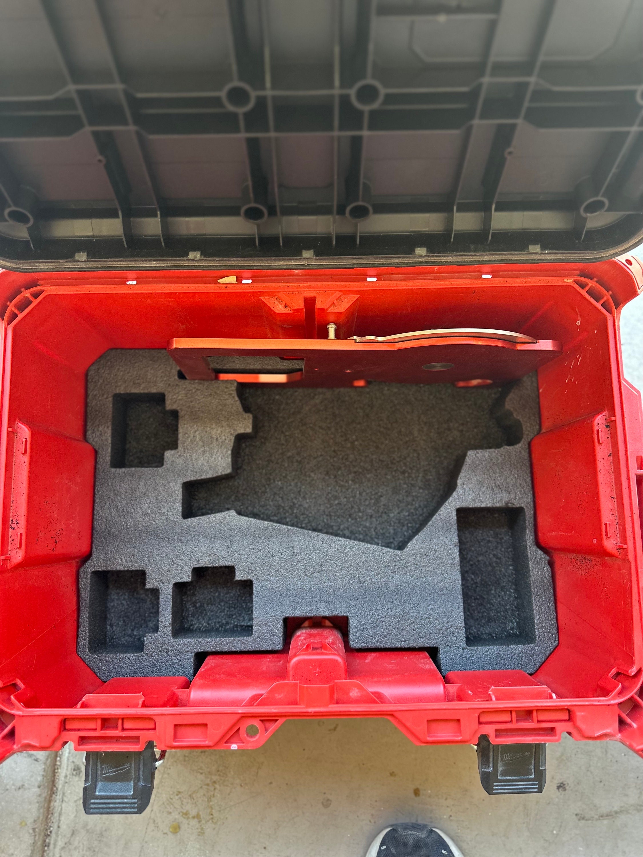 Milwaukee tool storage packout insert M18 Fuel 1/2" router [kaizen foam ...