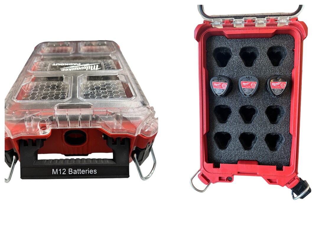 Milwaukee Packout M12 Battery Storage Kaizen Foam Insert-no Tools ...