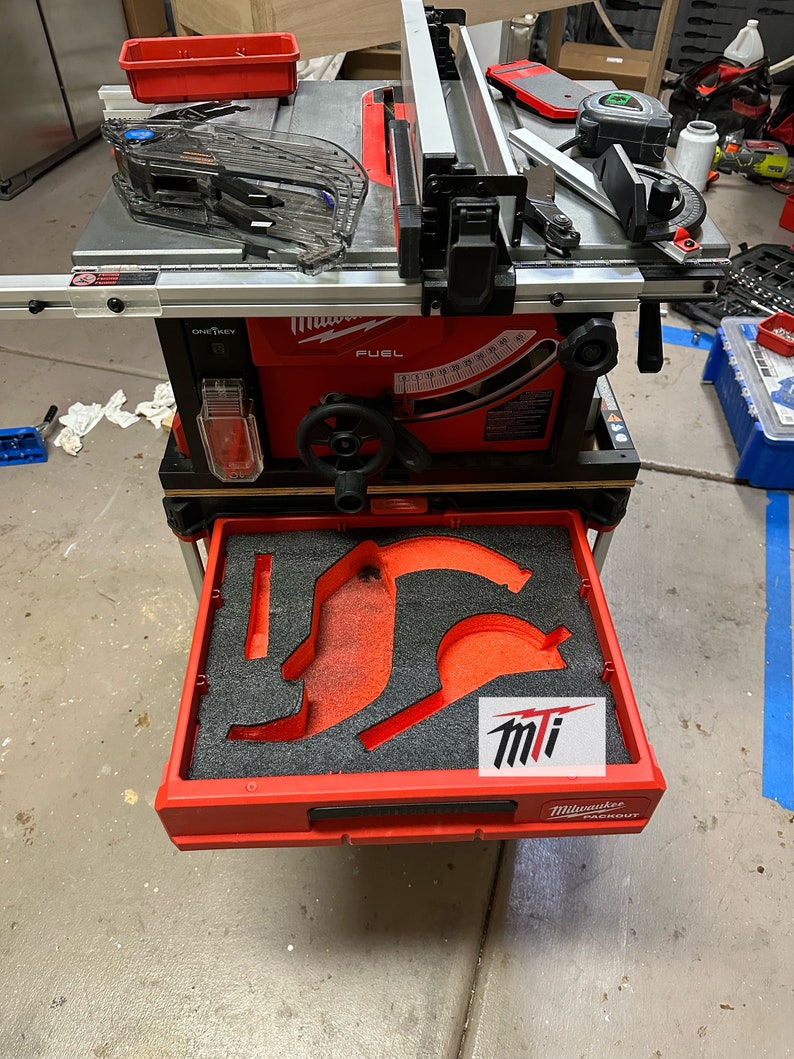 Milwaukee Packout M18 Table Saw Accessory Kaizen Foam Insert-no Tools ...