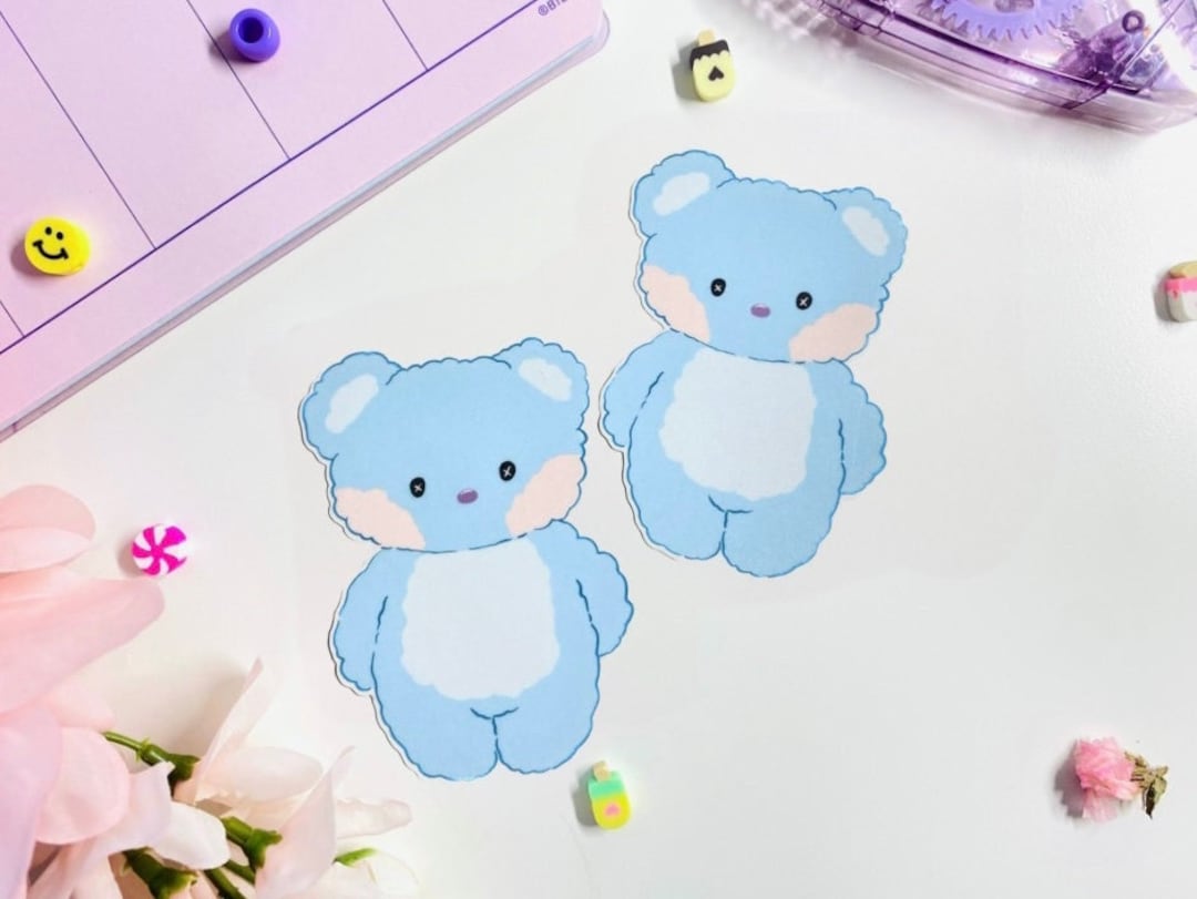 Bt21 Koya Sticker / Koya Teddy Bear Sticker / Glossy Kpop - Etsy