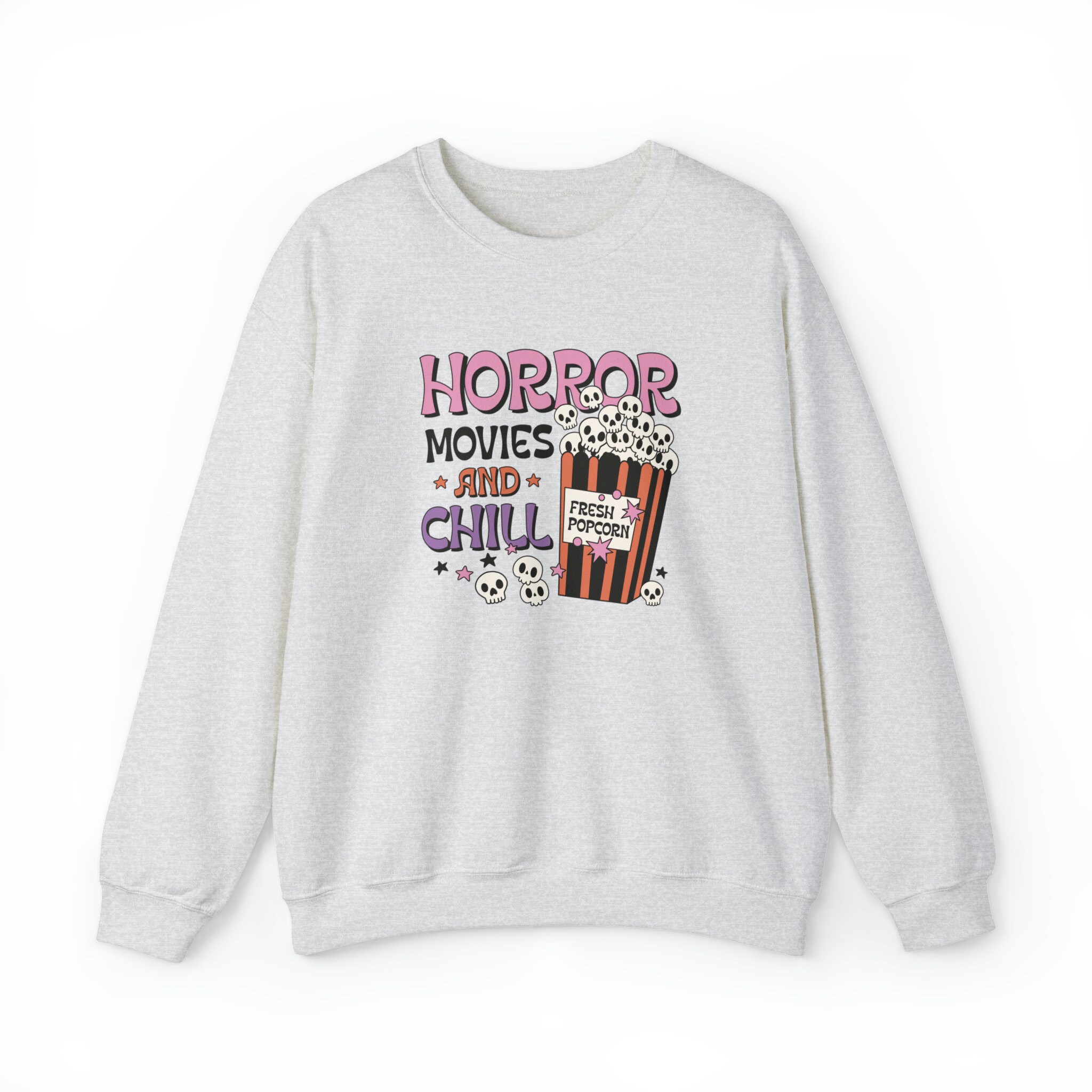 Horror Movies and Chill Sweater | Funny Halloween Sweater | Horror ...