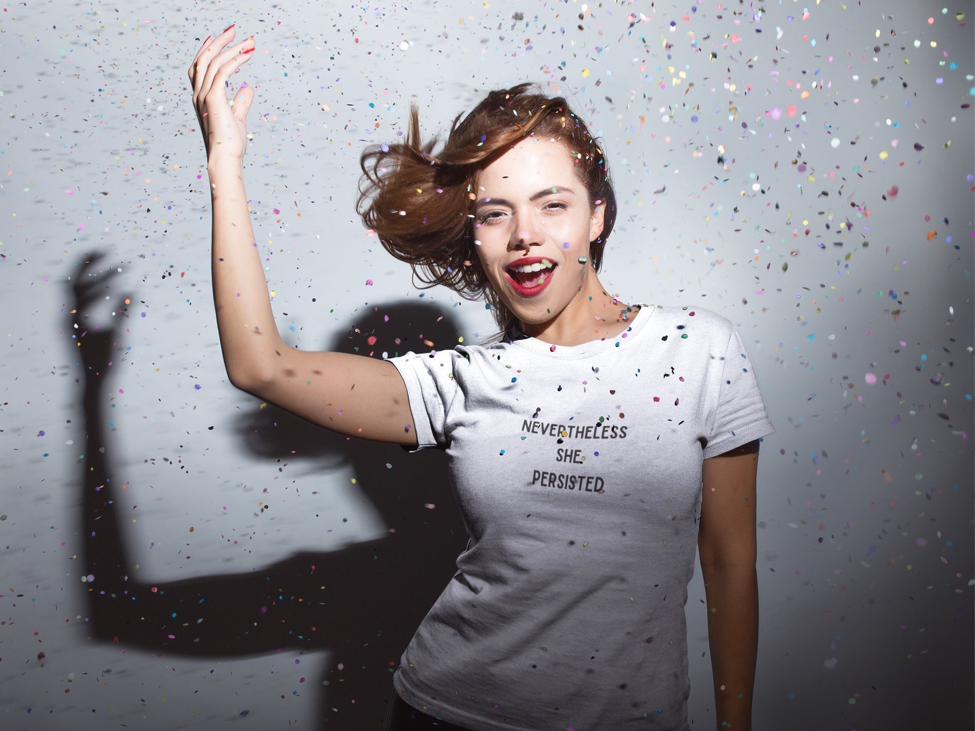 Never the Less She Persisted | Quote Tshirt | Womens Tshirt | Womens ...