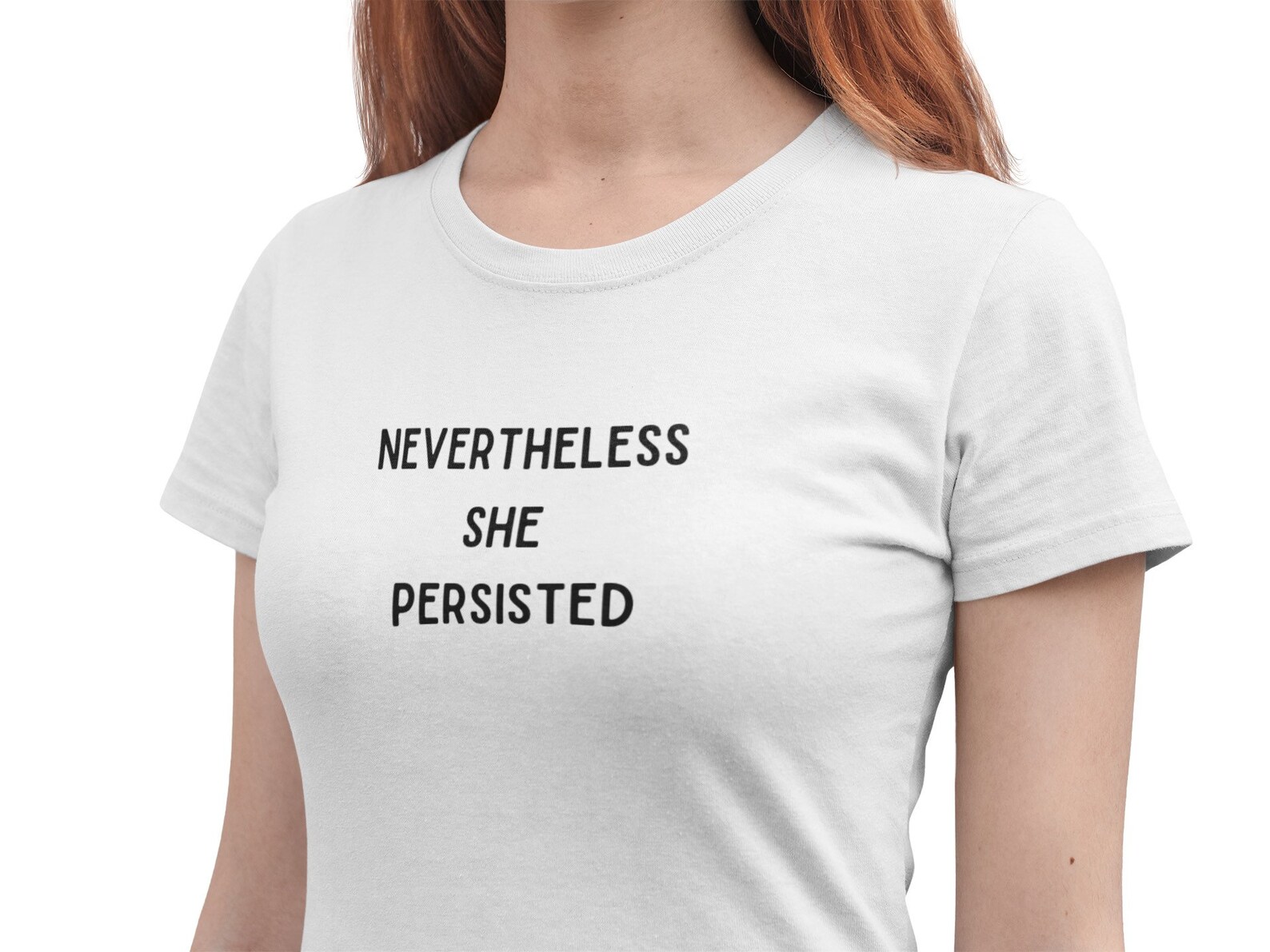 Never the Less She Persisted | Quote Tshirt | Womens Tshirt | Womens ...