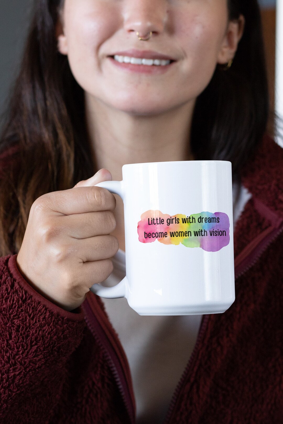 Little Girls With Dreams Become Women With Vision Mug, International ...