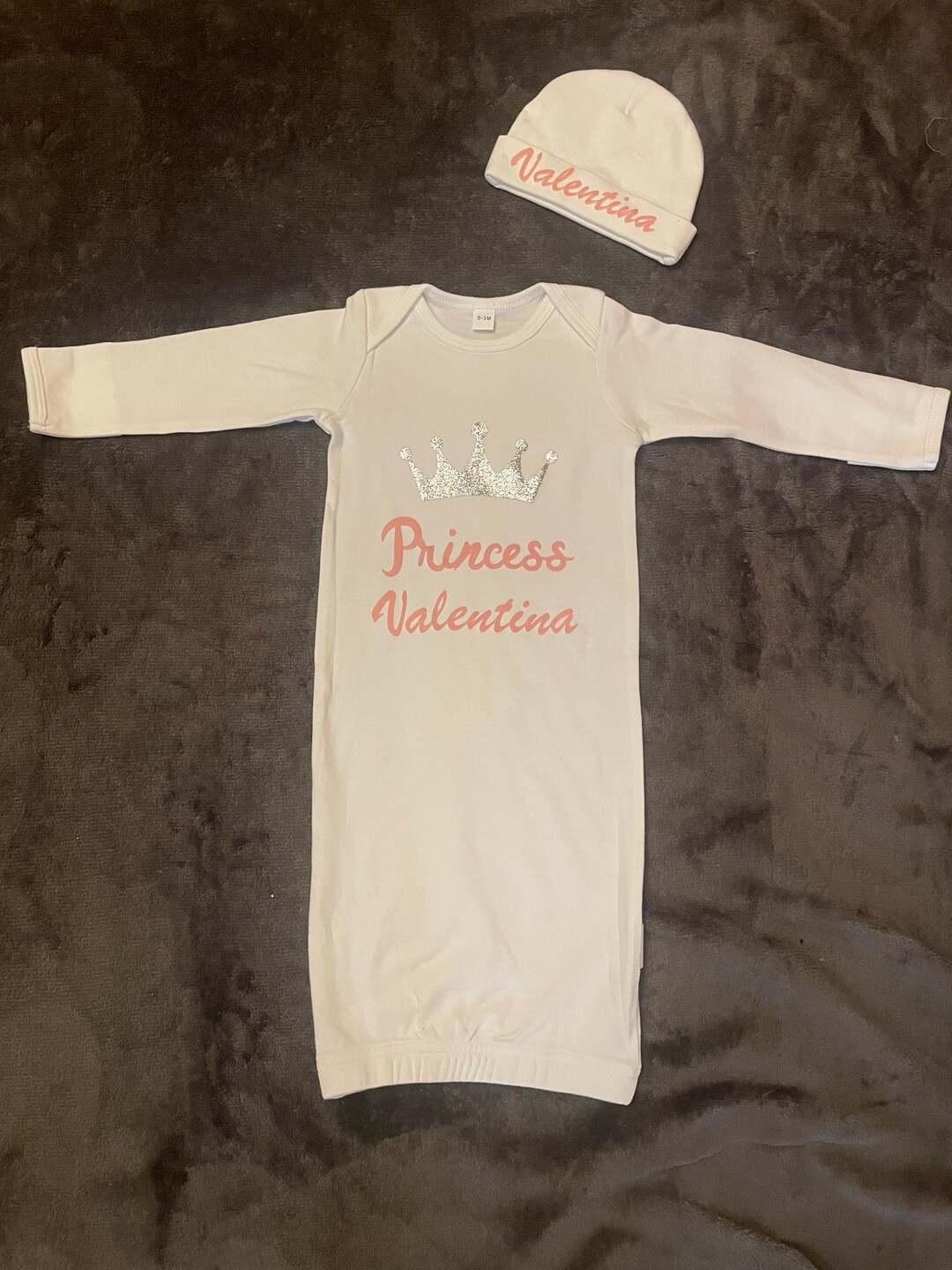 Personalized Princess Nightgown and Hat - Etsy