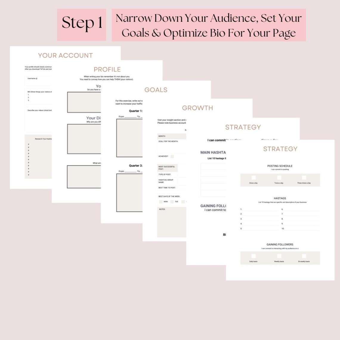 Tiktok Sample Tracker Social Media Planner for Tiktok Reels Planner ...