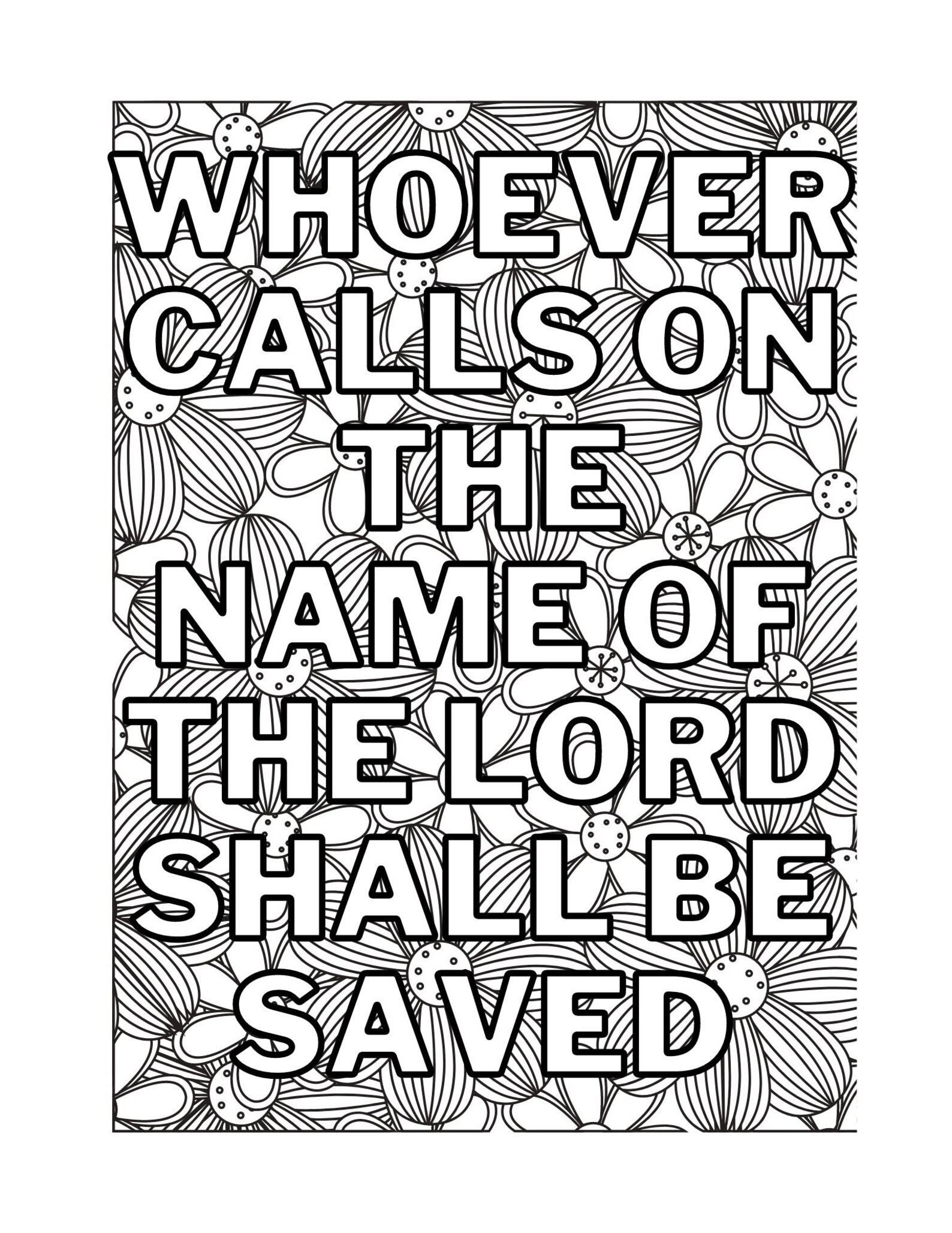 Bible Quotes Coloring Book Bible Verse Coloring Page for Youth Group ...