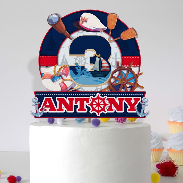 Nautical Cake Topper - Etsy