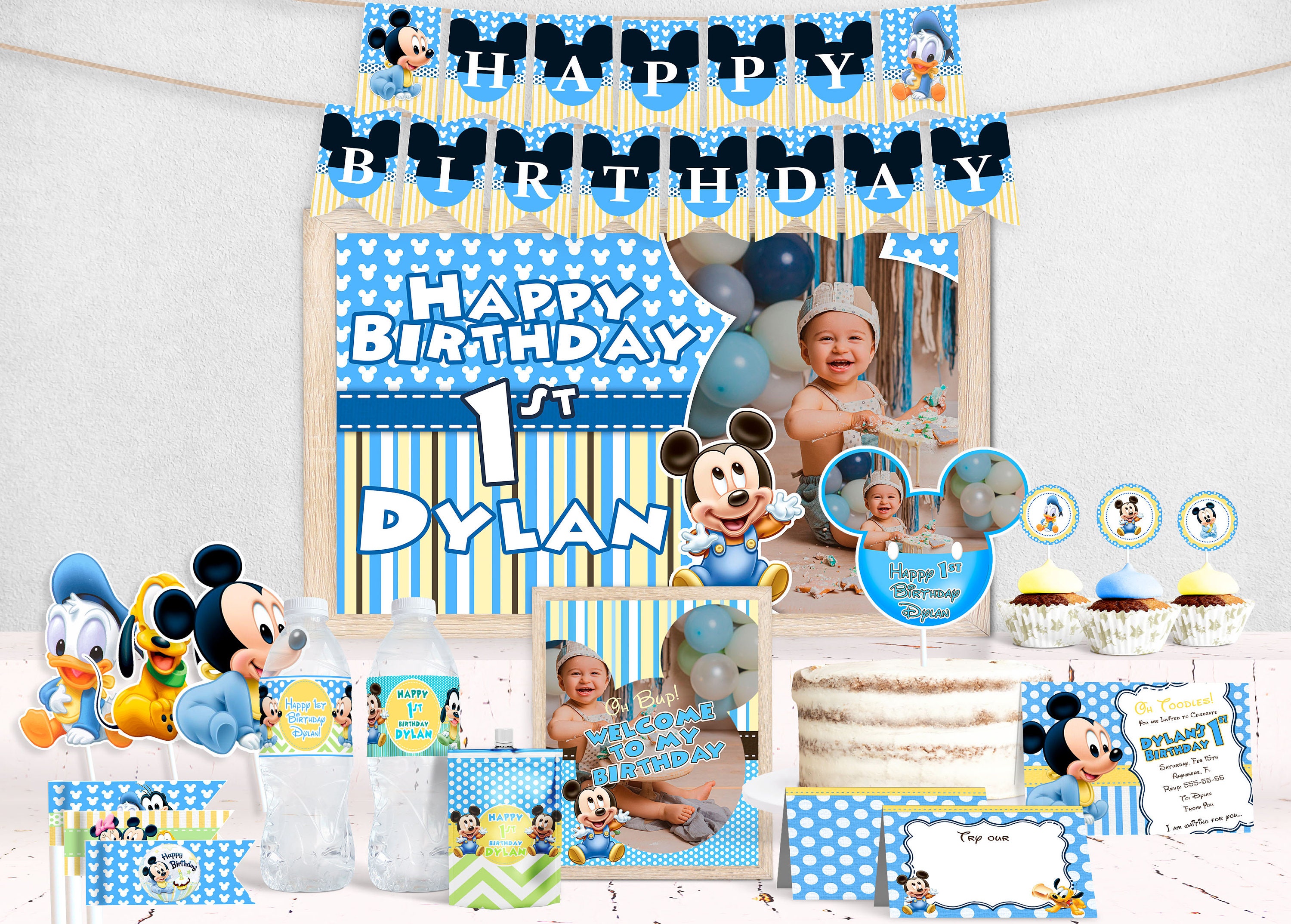 Baby Mickey Mouse 1st Birthday Party Ideas