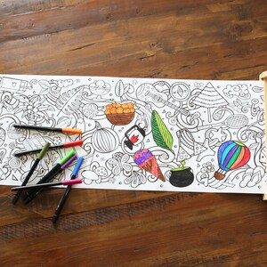 COLORING ROLL–SUMMERTIME--18 Feet by 12 Inches. Yards of Fun for Kids ...