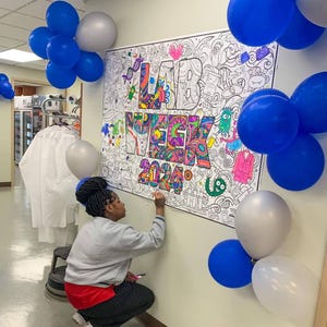 Lab Week 2025 Theme Poster Coloring Page Giant Sheet Lab Week Clinical ...