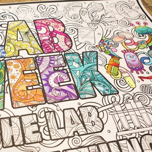 Lab Week 2025 Theme Poster Coloring Page Giant Sheet Lab Week Clinical ...