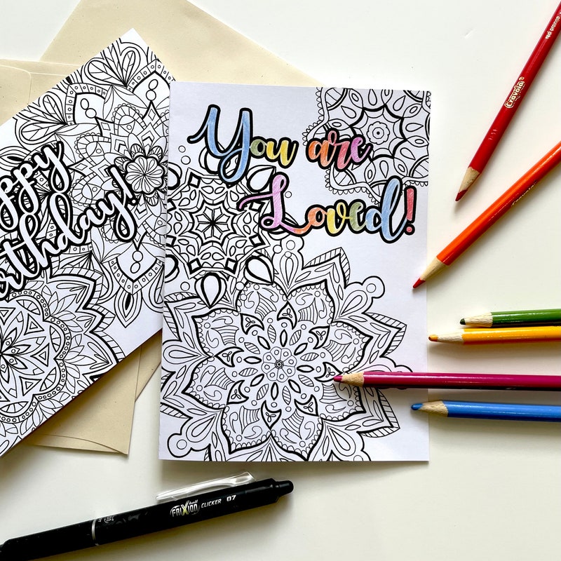 Mandala Greeting Card - Etsy