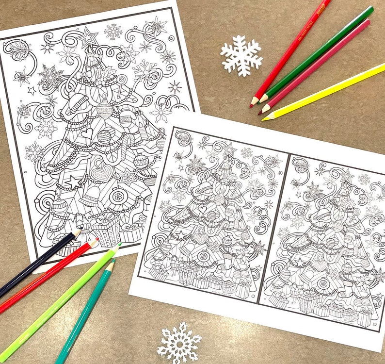 Christmas Countdown Fun Coloring Page Christmas Party Coloring ...