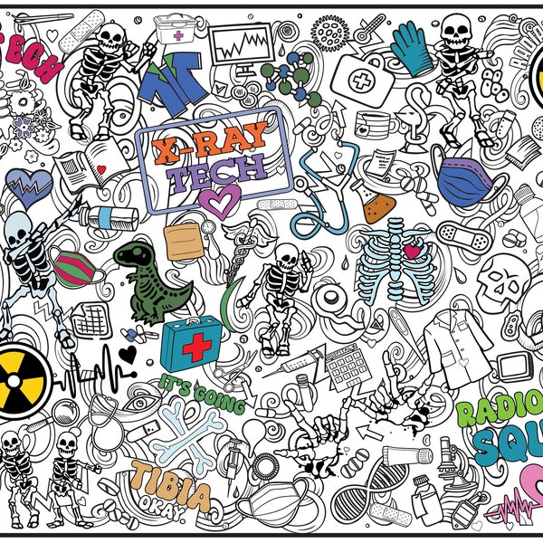 Hospital Coloring Posters - Etsy