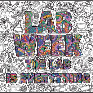 Lab Week Coloring Page Downloadable Giant Coloring Sheet for Lab Week ...