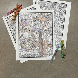 Mental Health Coloring Page | Therapy Coloring Page | Stress Relief ...