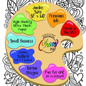 Mental Health Matters Coloring Poster Jumbo Size, Big Wall Mural ...