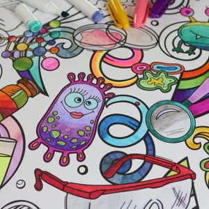 Lab Week Coloring Page Downloadable Giant Coloring Sheet for Lab Week ...