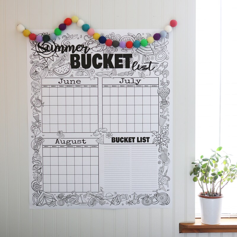 Summer Calendar - Etsy