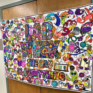 Lab Week Coloring Page Downloadable Giant Coloring Sheet for Lab Week ...