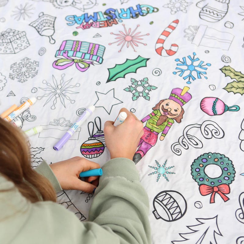 Coloring Tablecloth Fun - Etsy